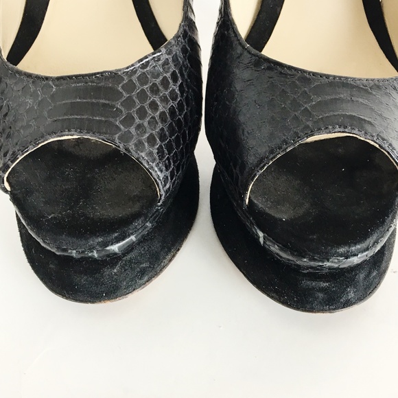 Alexandre Birman | Shoes | Alexandre Birman Python Peeptoe Pumps | Poshmark